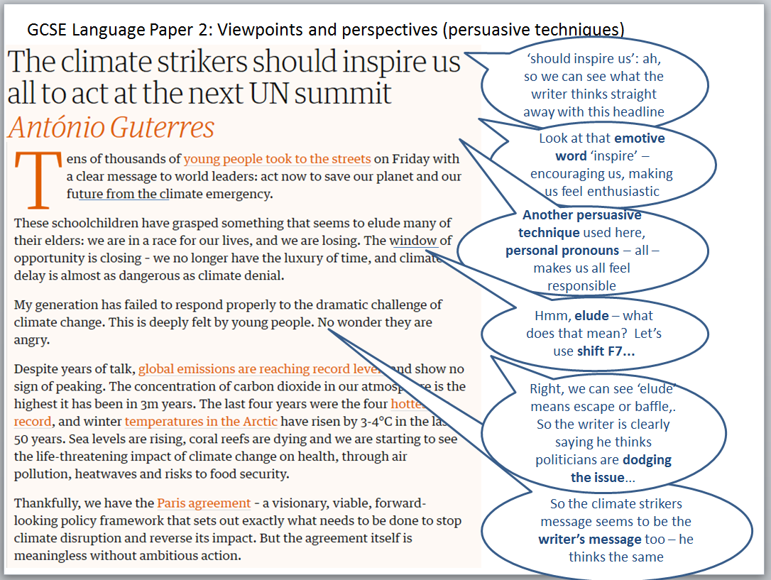 Modelling Reading – In the classroom
